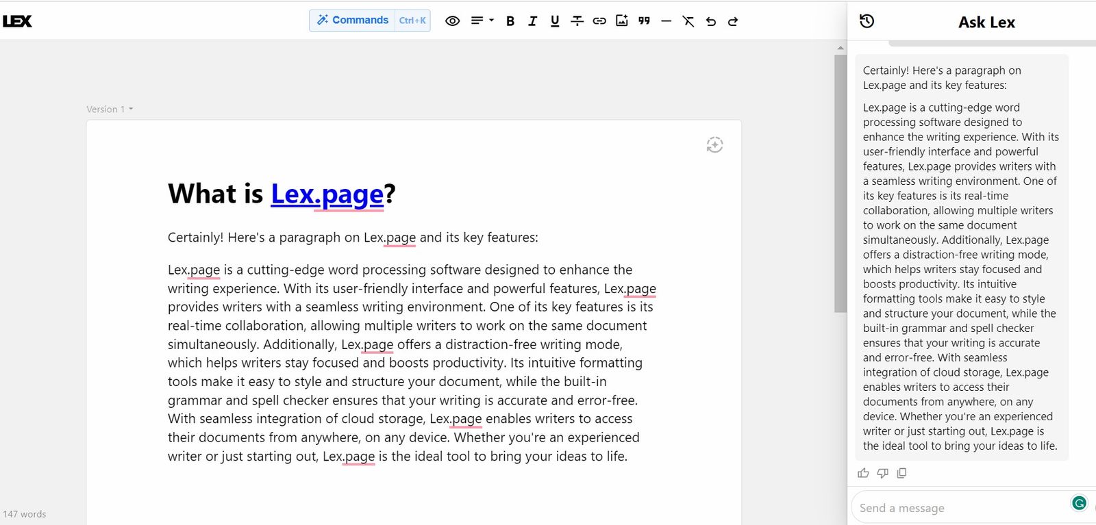 What is Lex AI and how do you use it?
