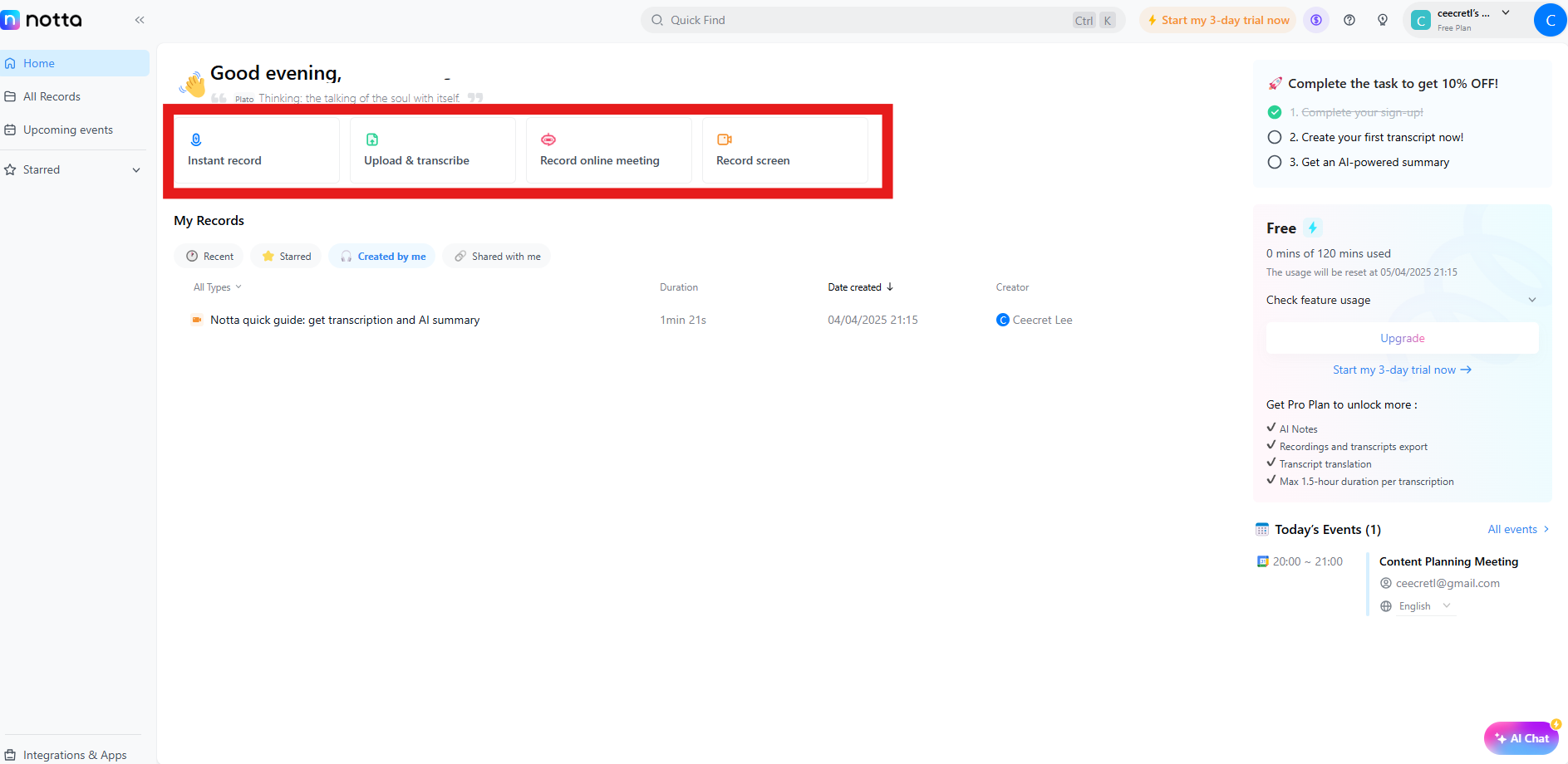 Notta AI: Top Tool for Notes & Transcription